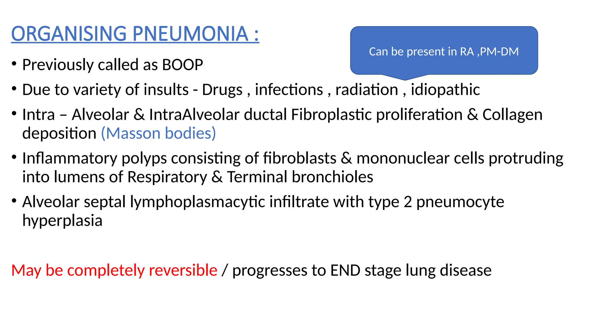 CTD ILD classification and type of CTD ILD | PPTX