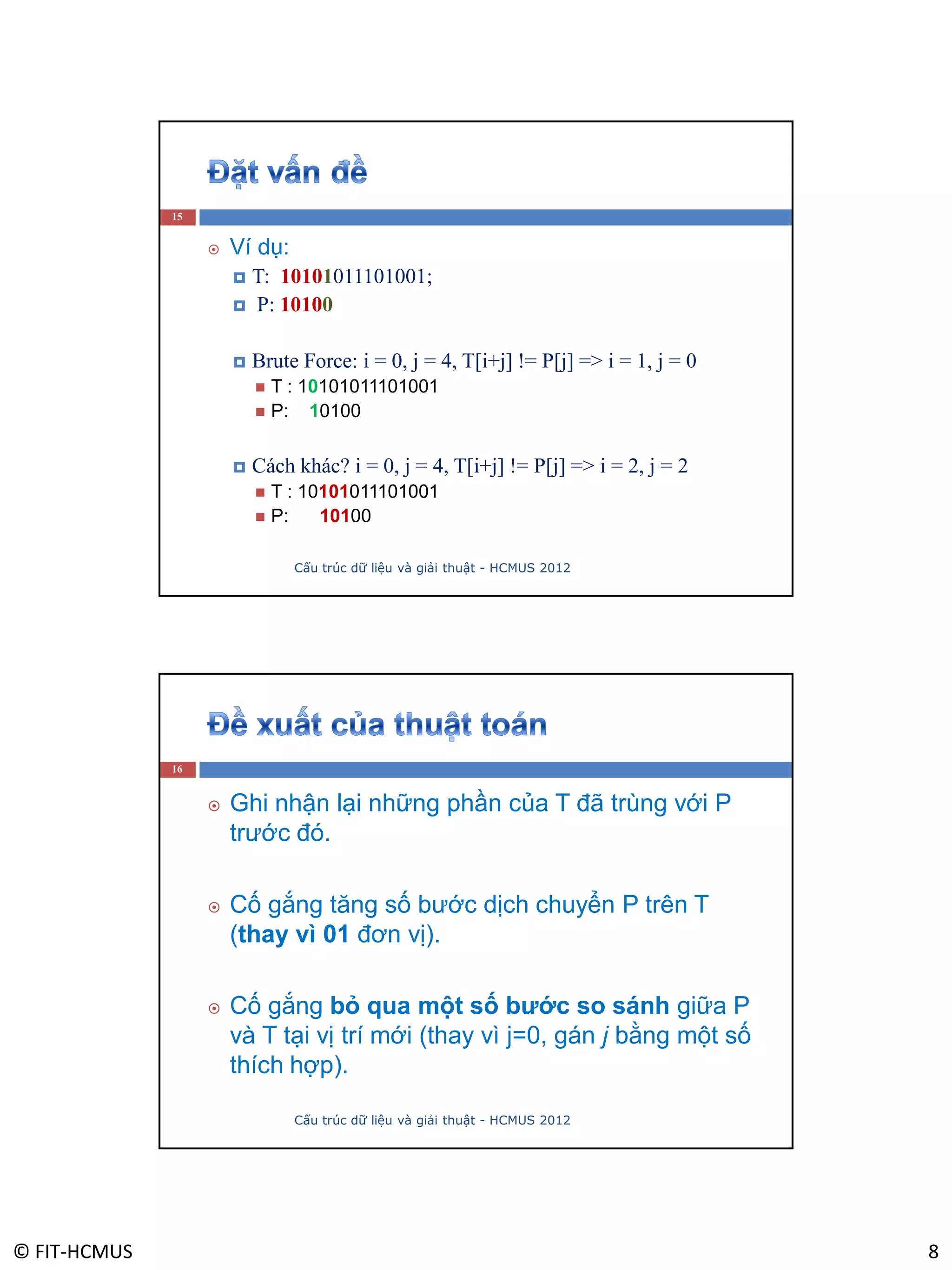 Ctdl 08-string matching-01 | PDF