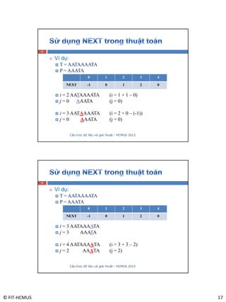 Ctdl 08-string matching-01 | PDF