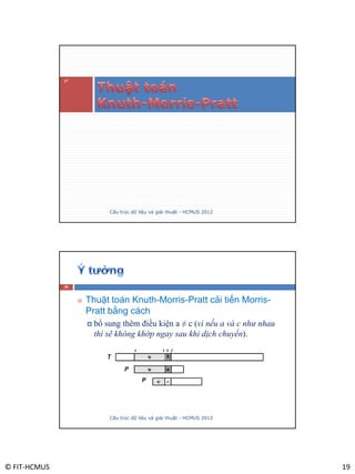 Ctdl 08-string matching-01 | PDF