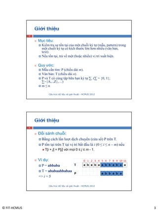 Ctdl 08-string matching-01 | PDF