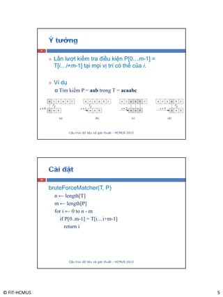 Ctdl 08-string matching-01 | PDF