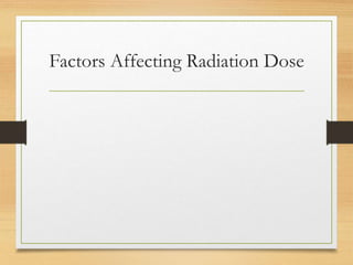 CT Dose Issues.pptx on the factors to be considered on radiation ...