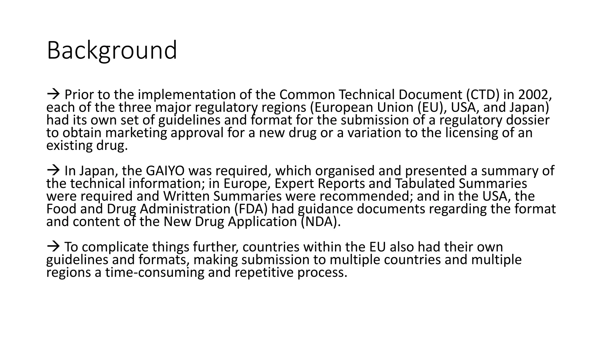 Common Technical Document (CTD) | PPTX