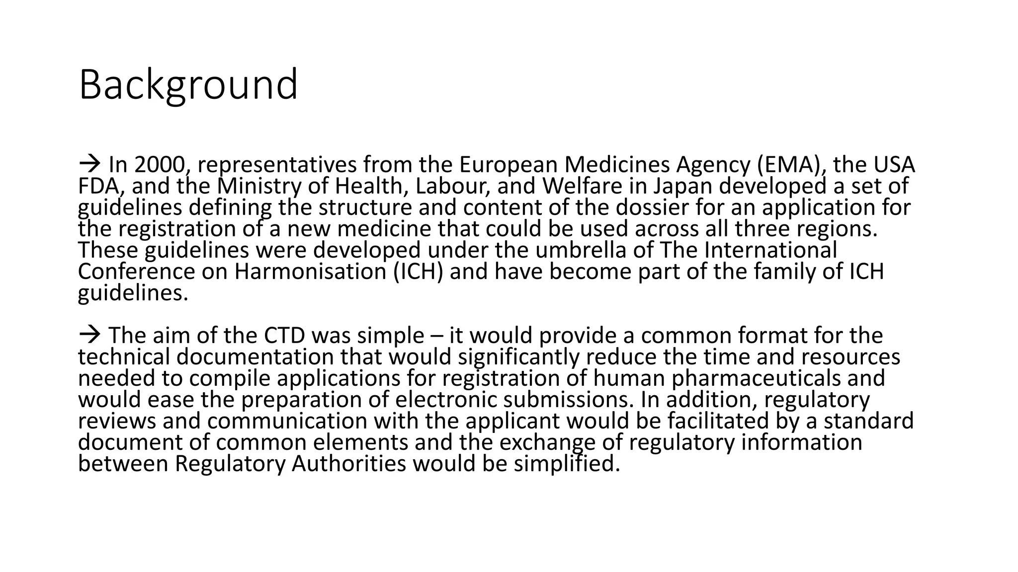 Common Technical Document (CTD) | PPTX