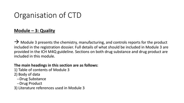 Common Technical Document (CTD) | PPTX