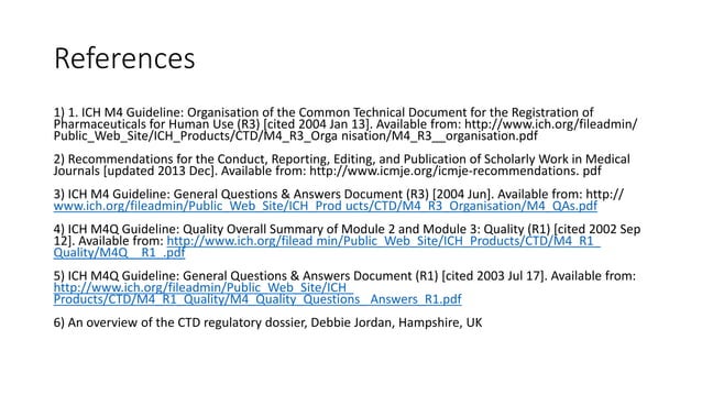 Common Technical Document (CTD) | PPTX