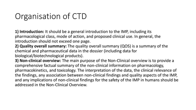Common Technical Document (CTD) | PPTX