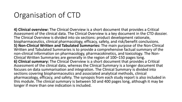 Common Technical Document (CTD) | PPTX