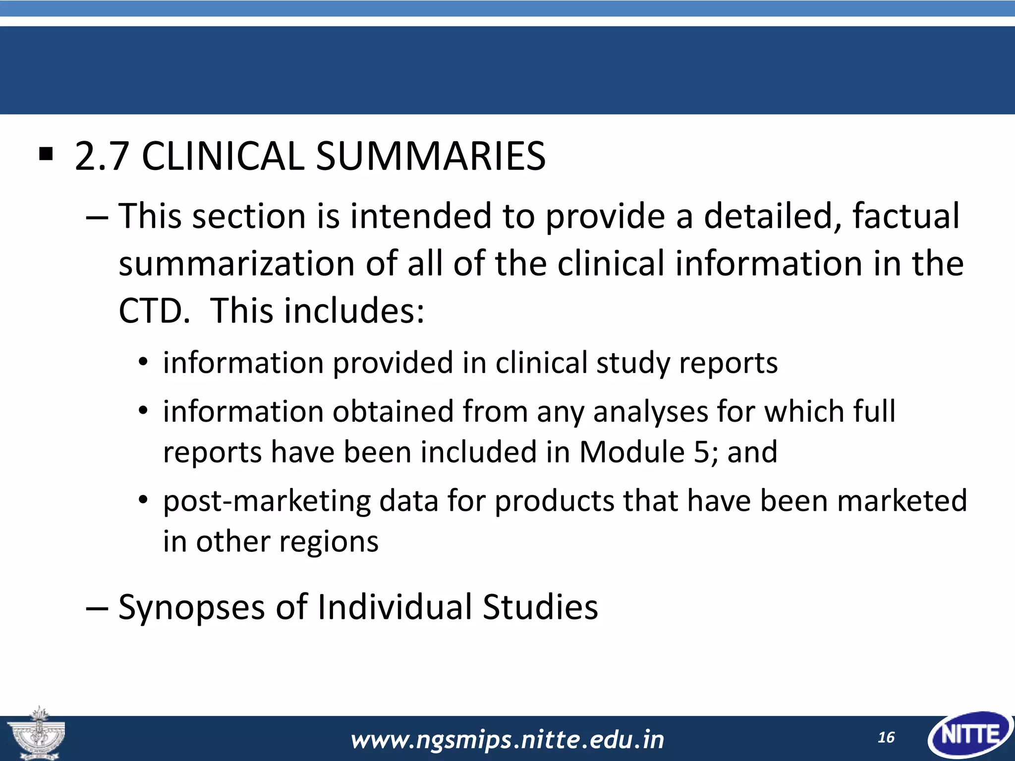 Common Technical Document (CTD) | PPTX