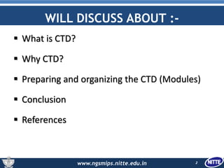 Common Technical Document (CTD) | PPTX