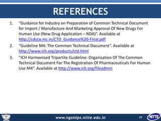 Common Technical Document (CTD) | PPTX