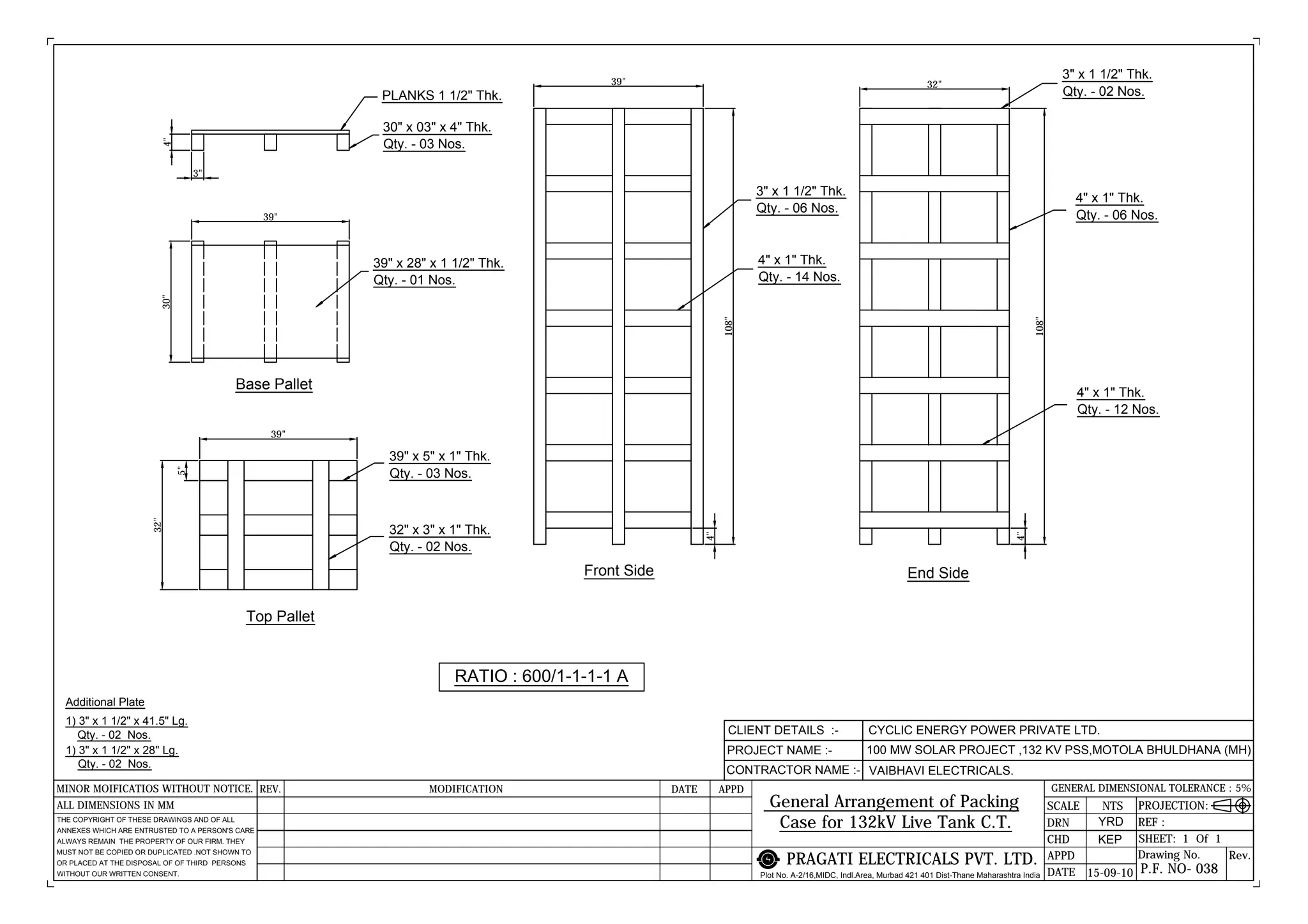 Current Transformer Drawing and GTP for MSETCL | PDF