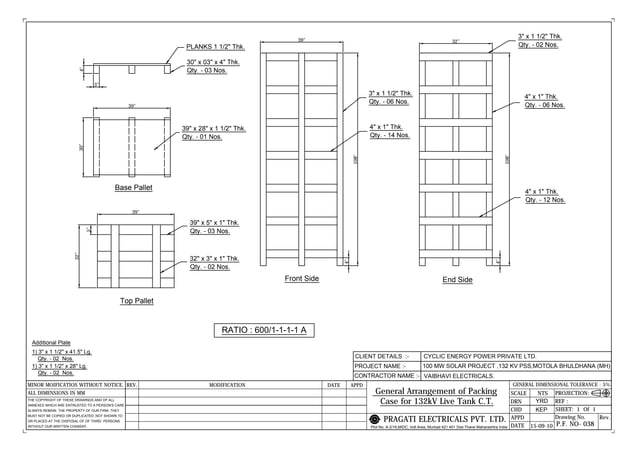 Current Transformer Drawing and GTP for MSETCL | PDF