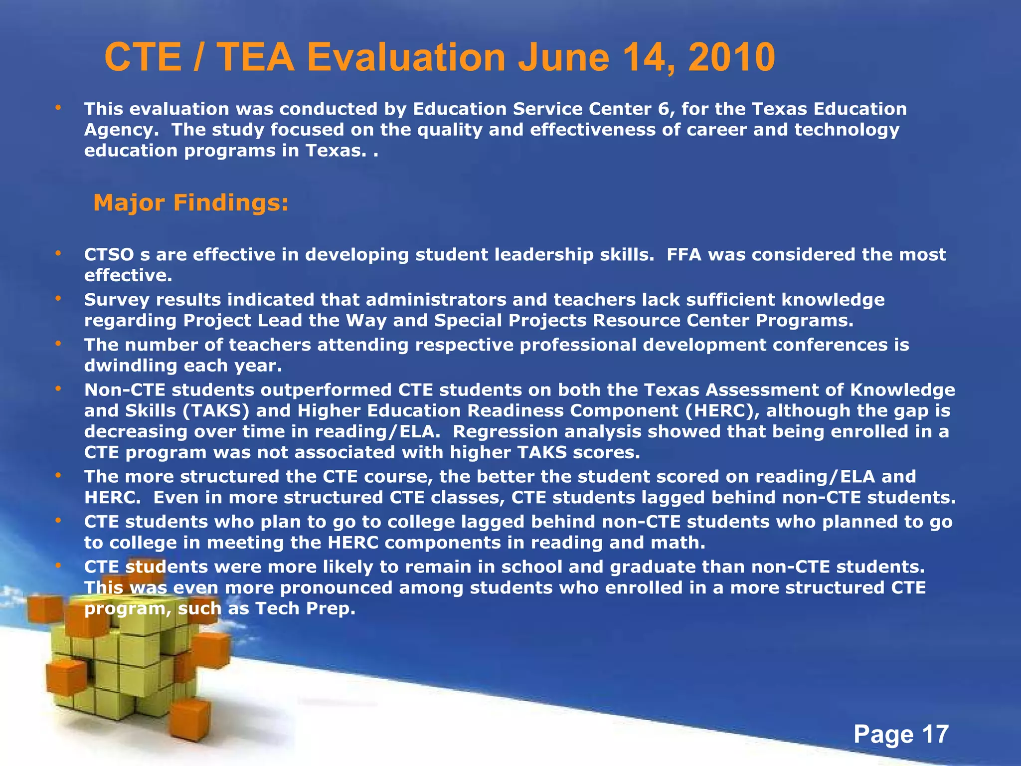 Career and Technical Education CTE | PPT