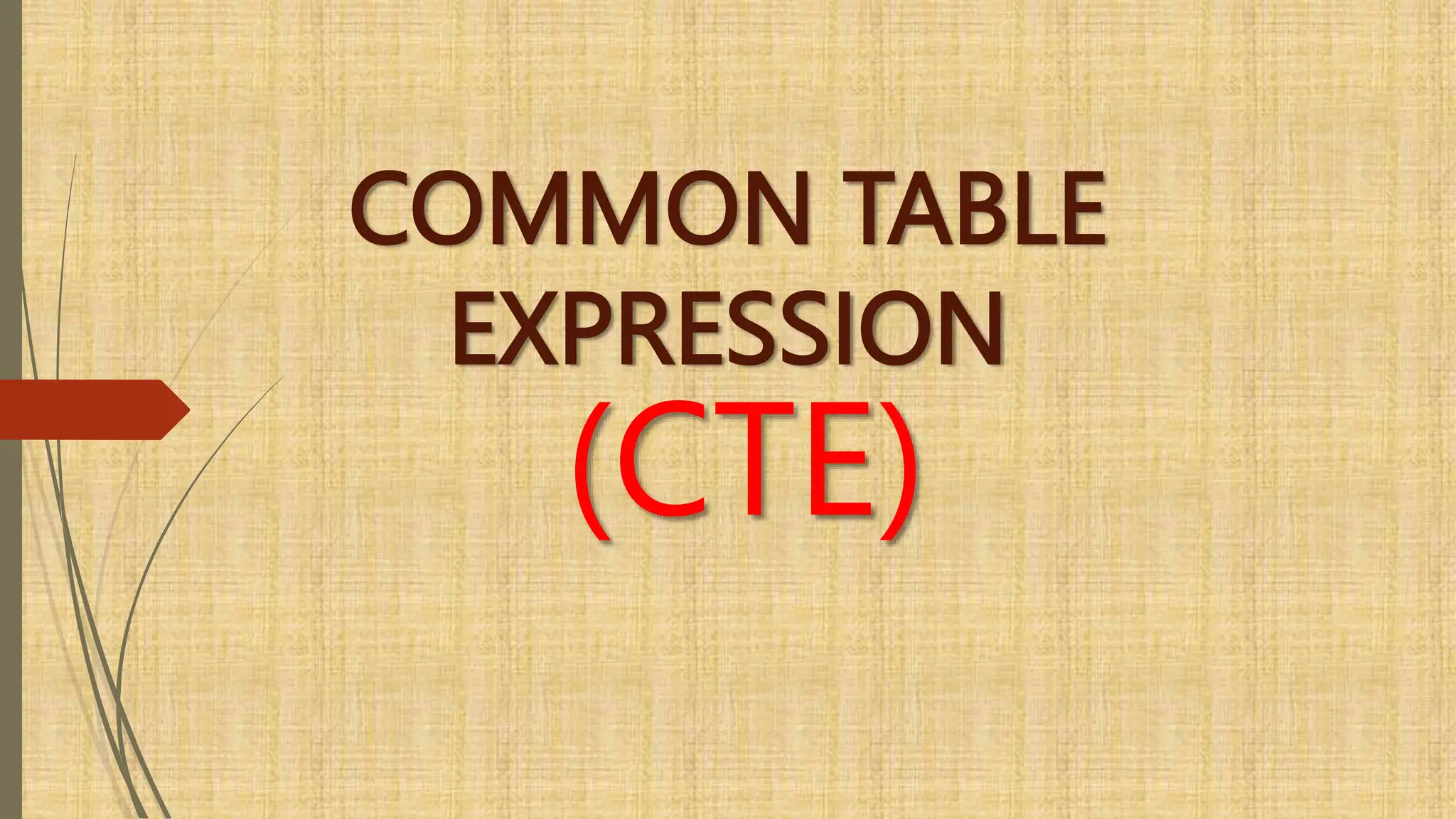 Ppt Of Common Table Expression Cte Window Functions Joins Subquery 5999