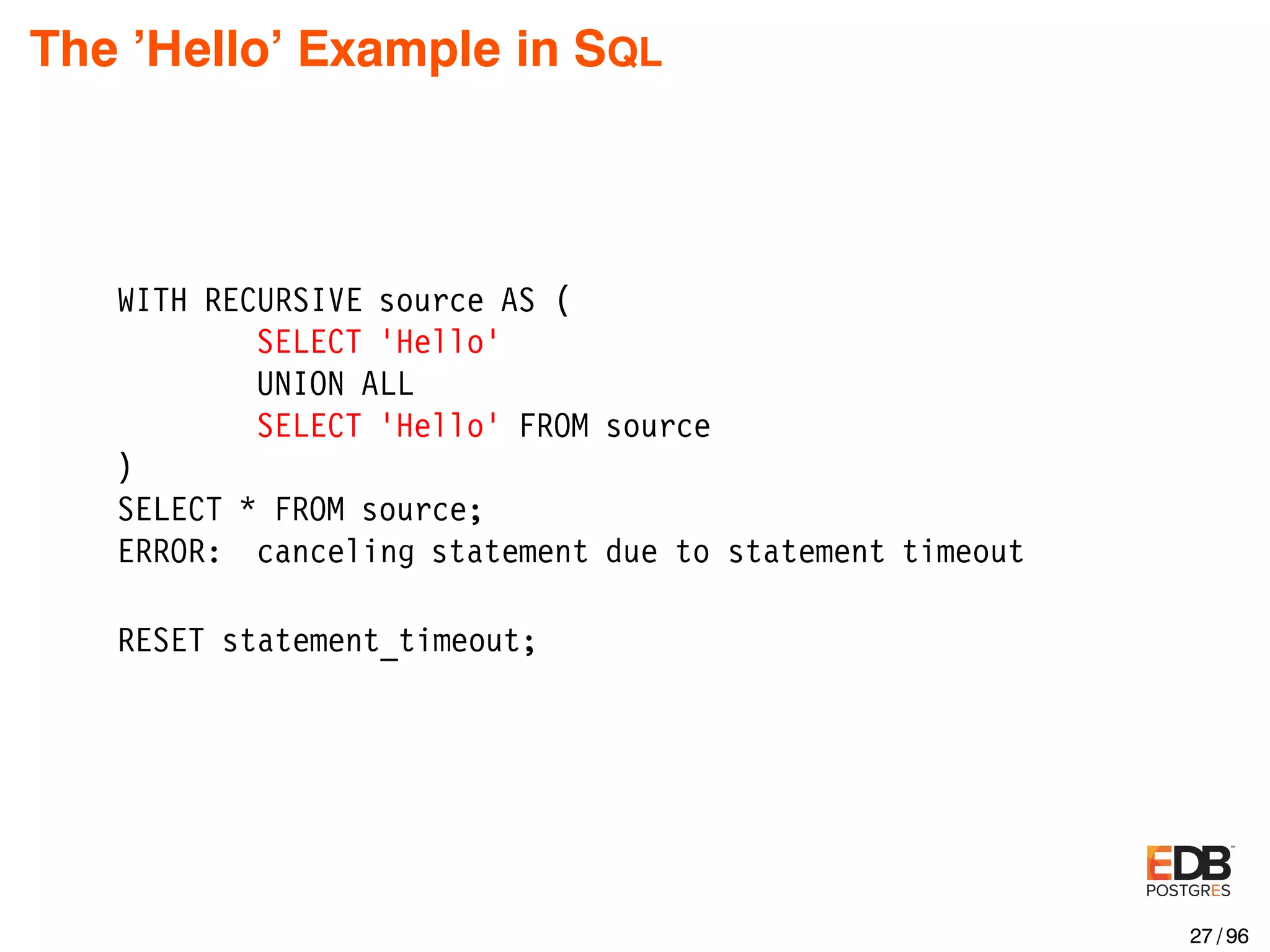 [apj] Common Table Expressions Ctes In Sql Ppt