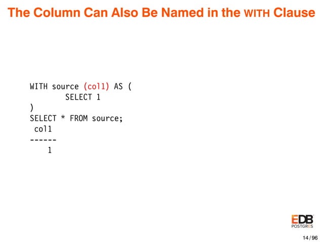 Apj Common Table Expressions Ctes In Sql Ppt