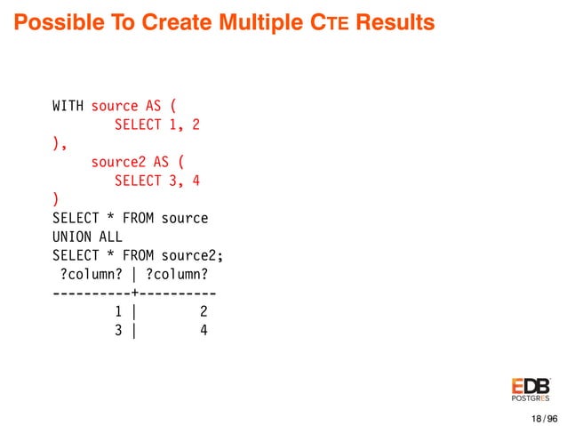 Apj Common Table Expressions Ctes In Sql Ppt