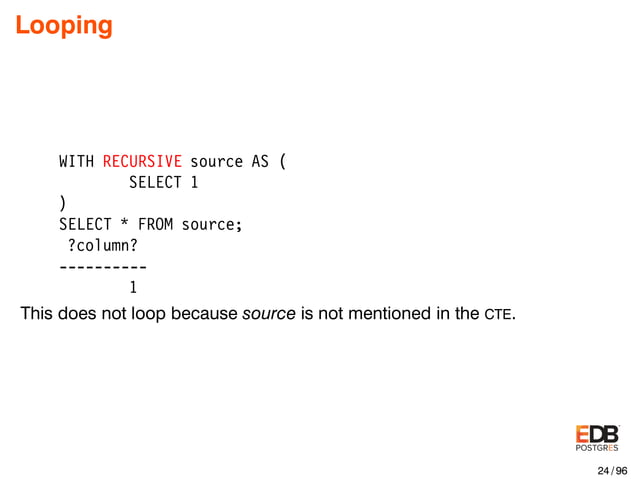 Apj Common Table Expressions Ctes In Sql Ppt