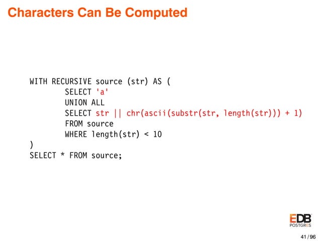 Apj Common Table Expressions Ctes In Sql Ppt