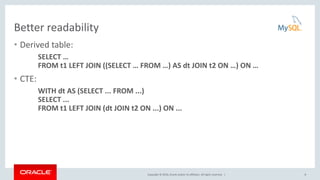 MySQL 8.0: Common Table Expressions | PDF