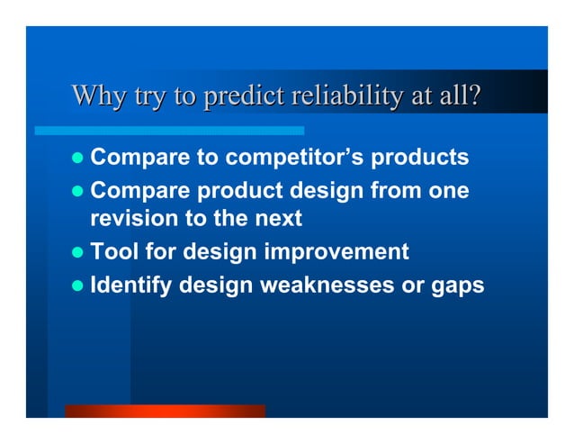 Electronics Reliability Prediction Using the Product Bill of Materials ...