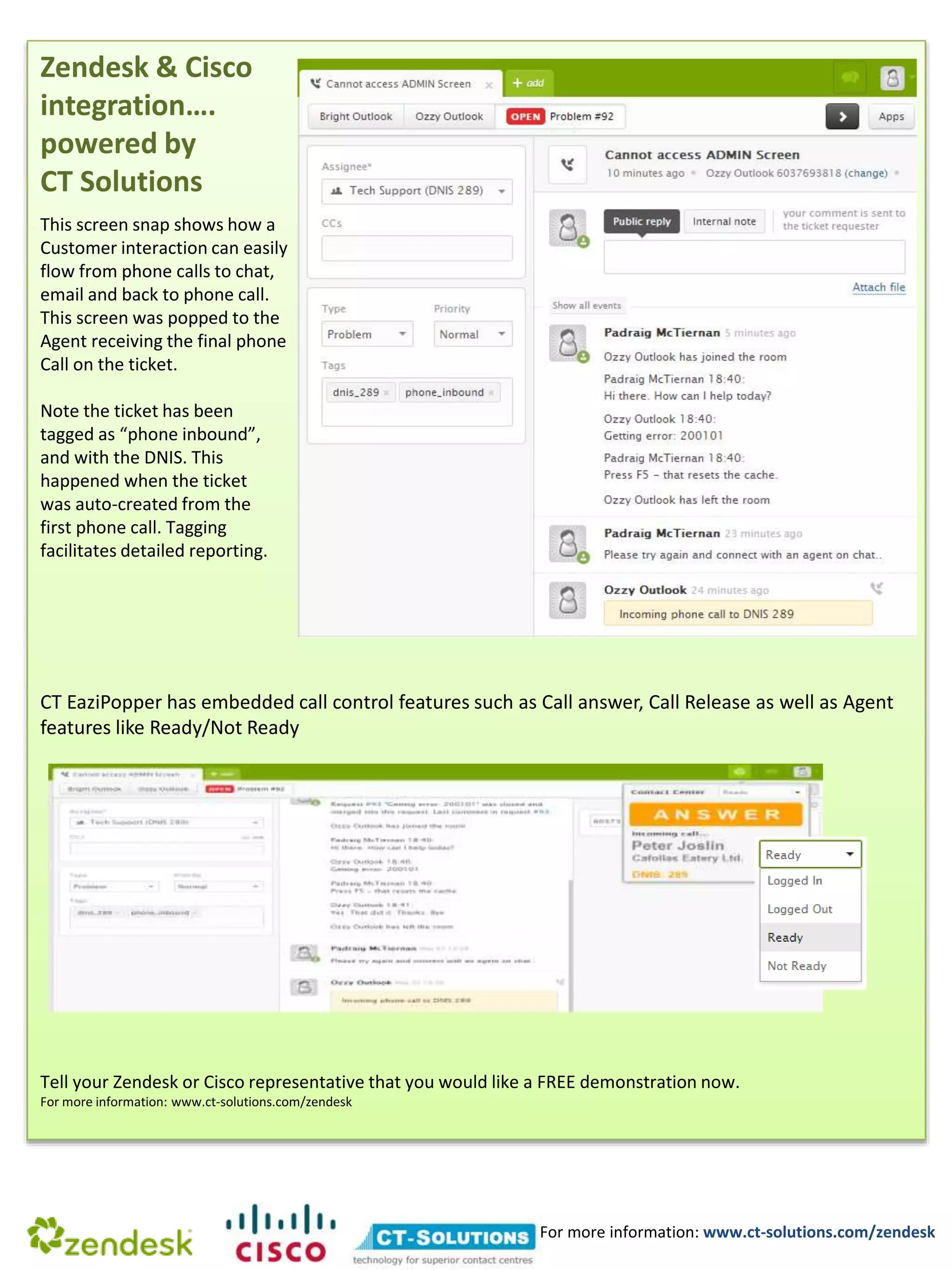 Finesse To Zendesk Connector | PPSX