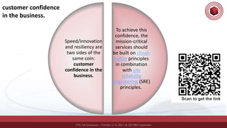 Using Cloud-Native and SRE Principles to Achieve Speed and Resiliency | PPT