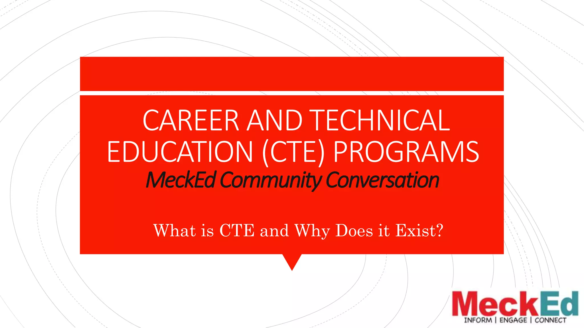 CAREER AND TECHNICAL EDUCATION (CTE) PROGRAMS | PPTX