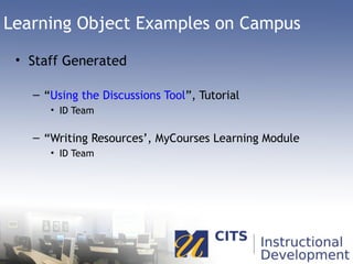 Creating Resuable Learning Objects for Your Classroom | PPT