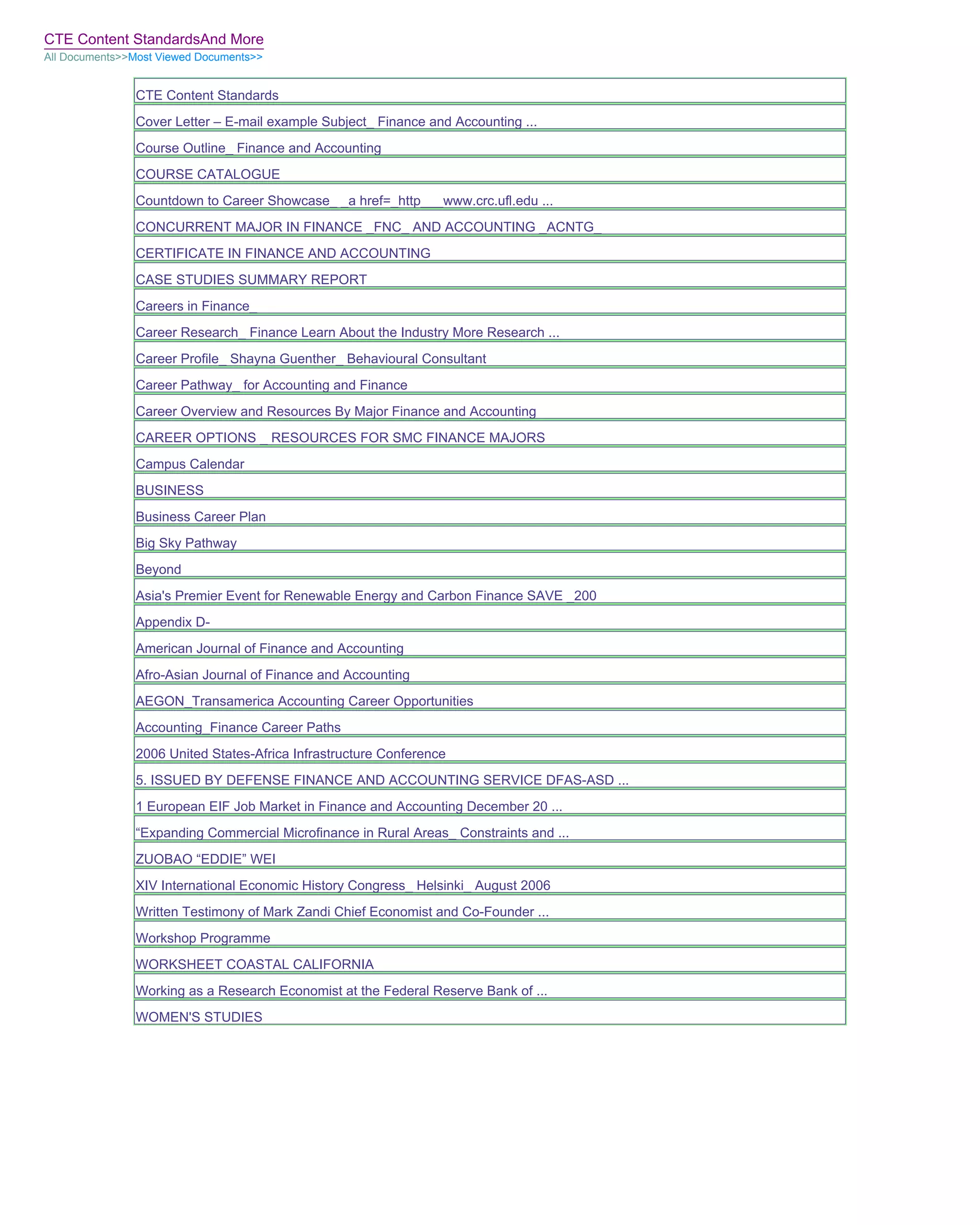 Cte Content Standards | PDF