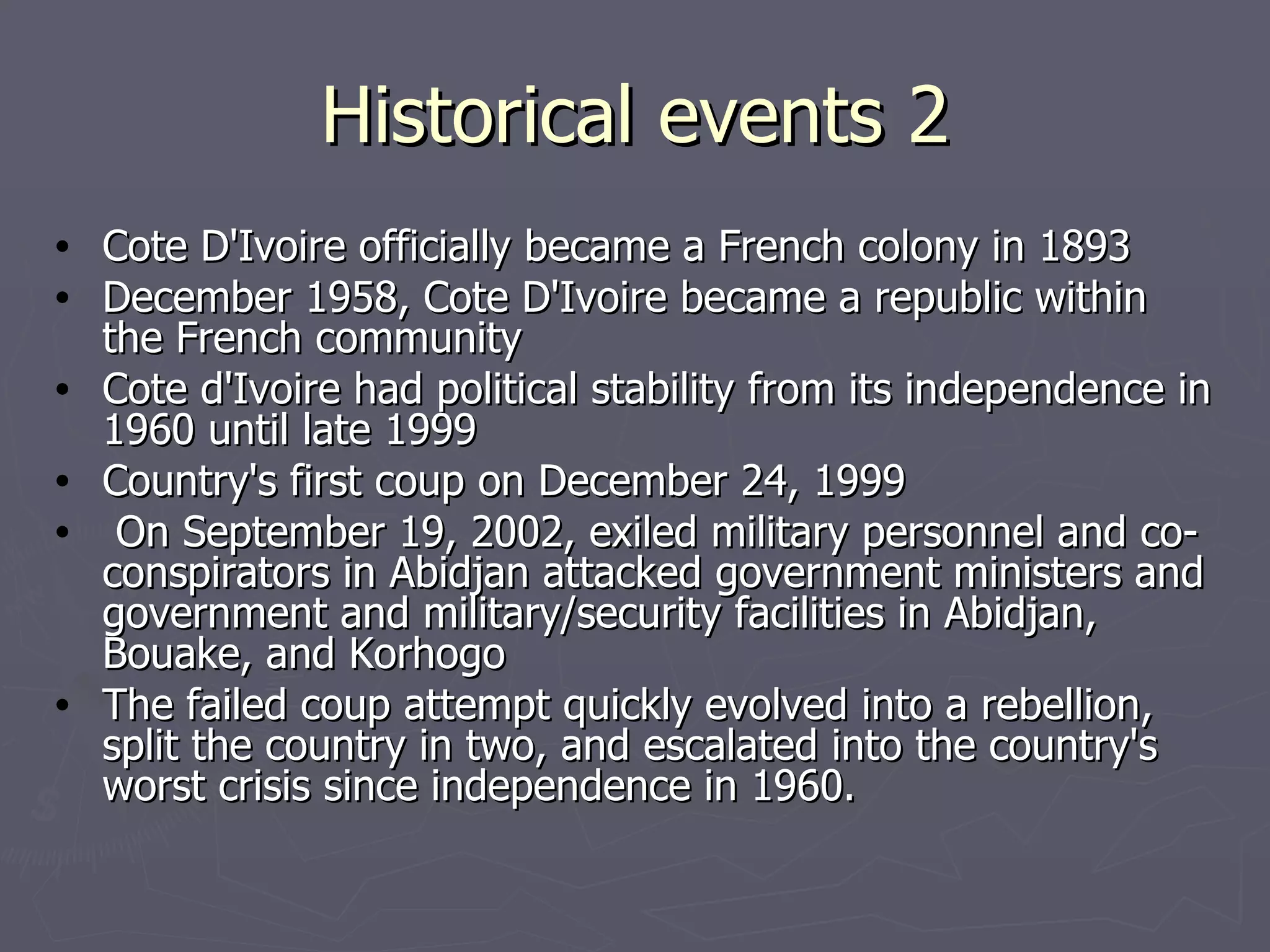 Côte d’ivoire | PPT