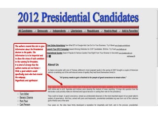 2012 Presidential Candidates | PPTX