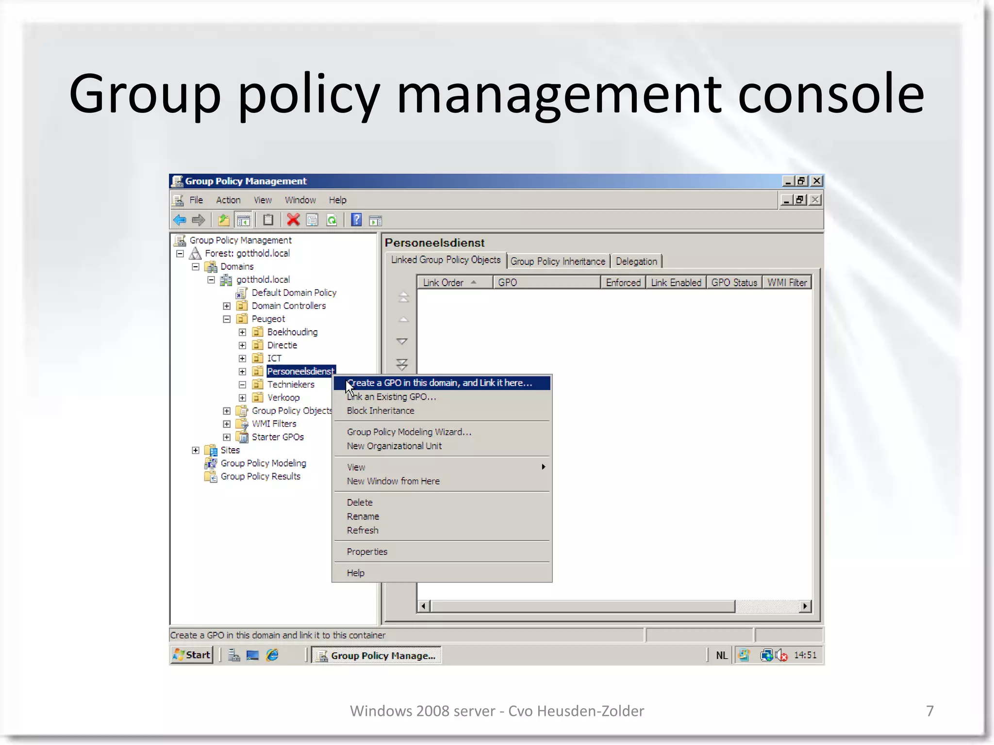 group policies in windows 2008 server | PPTX
