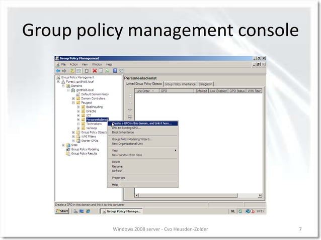 group policies in windows 2008 server | PPTX