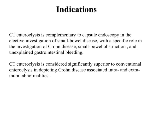 CT Enteroclysis | PPTX