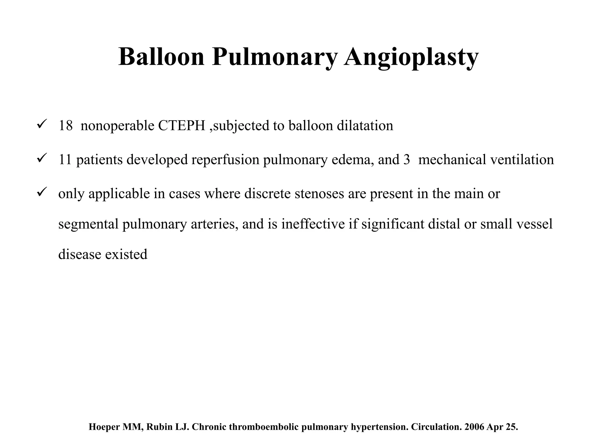 Chronic thromboembolic pulmonary hypertension (CTEPH) | PPTX