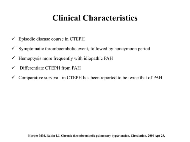 Chronic thromboembolic pulmonary hypertension (CTEPH) | PPTX | Heart ...