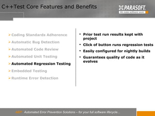 Introduction to Parasoft C++TEST | PPT