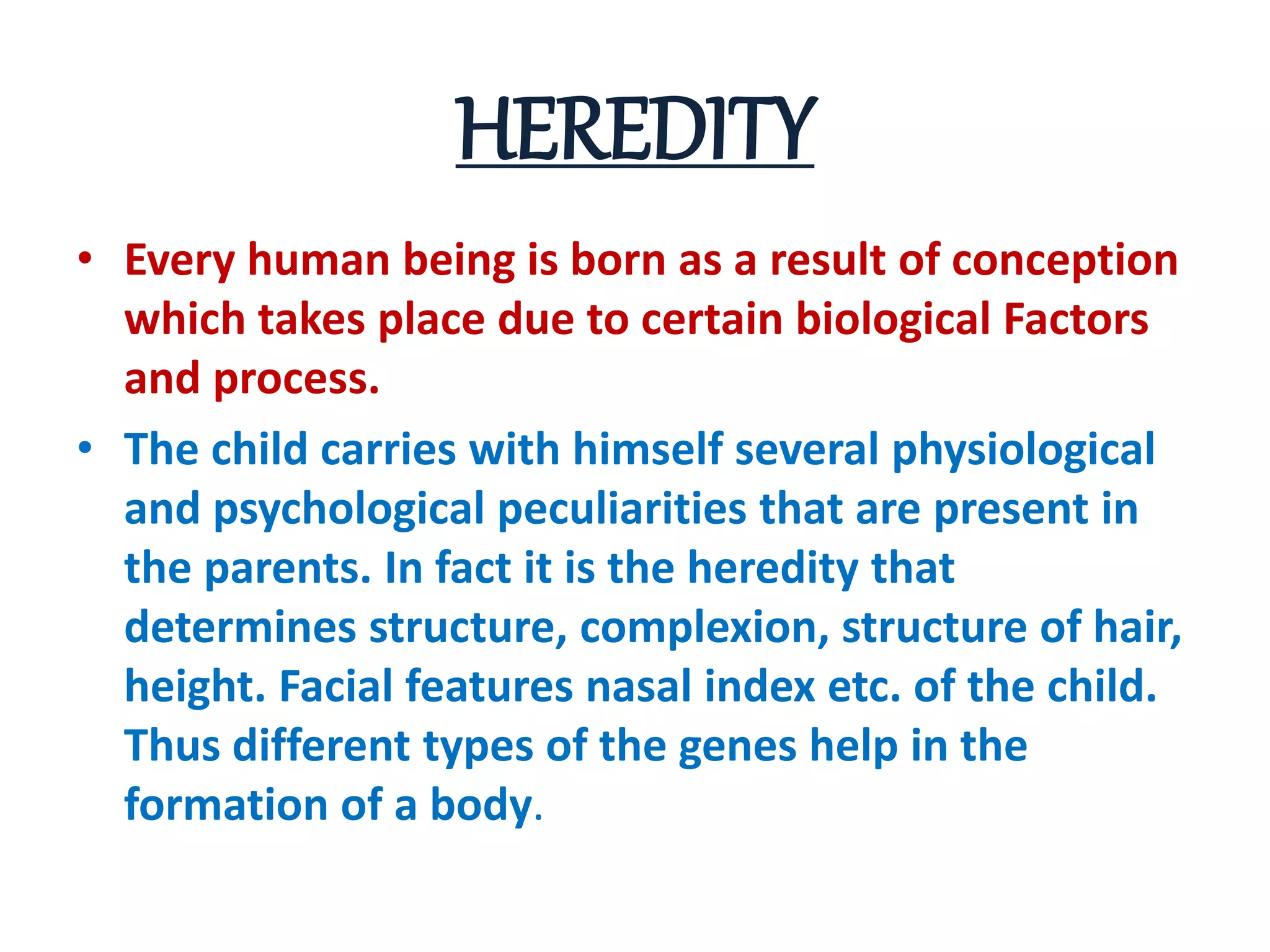 Ctet "Influence of heredity and environment" | PPTX