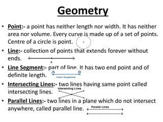 CTET Mathematics SHAPES & GEOMETRY | PPTX