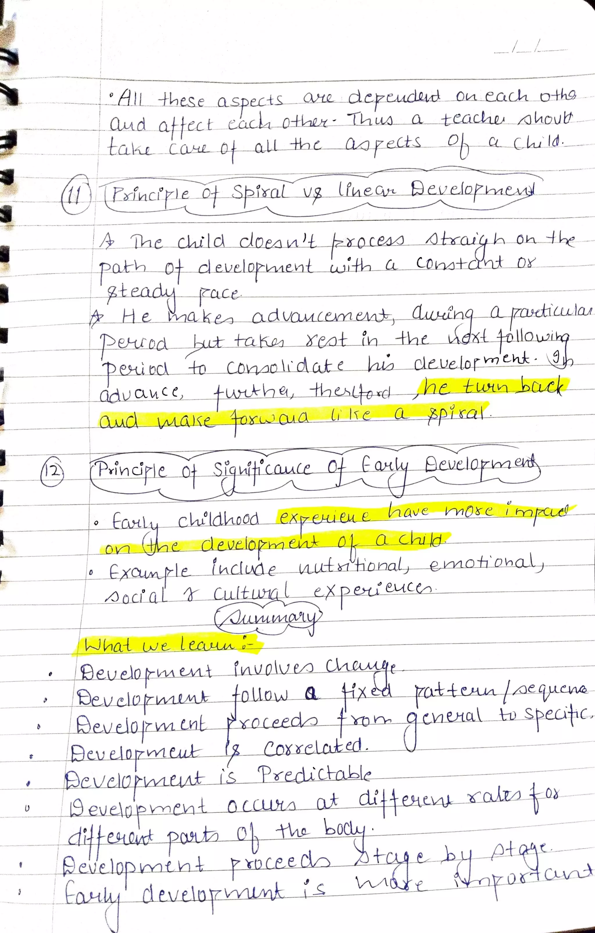 CTET Notes PRINCIPLE OF THE DEVELOPMENT OF CHILDREN(child development ...