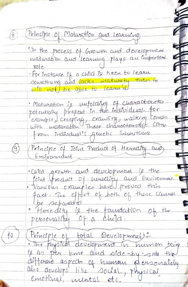 CTET Notes PRINCIPLE OF THE DEVELOPMENT OF CHILDREN(child development ...