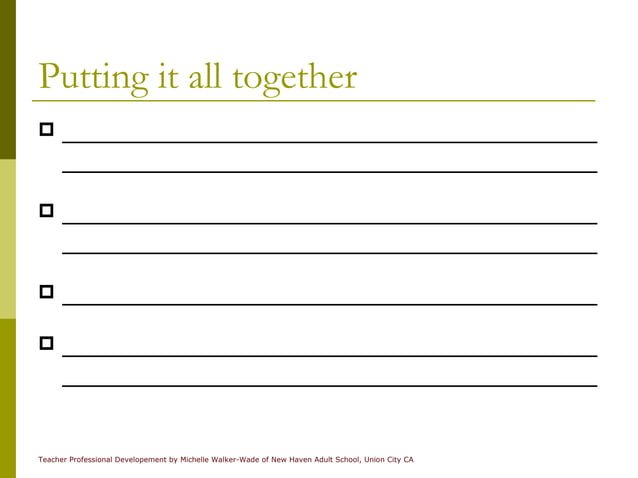 Using bloom's taxonomy to construct cohesive lesson objectives and ...