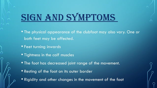 Club foot congenital disorders pediatrics | PPTX | Physical Therapy ...