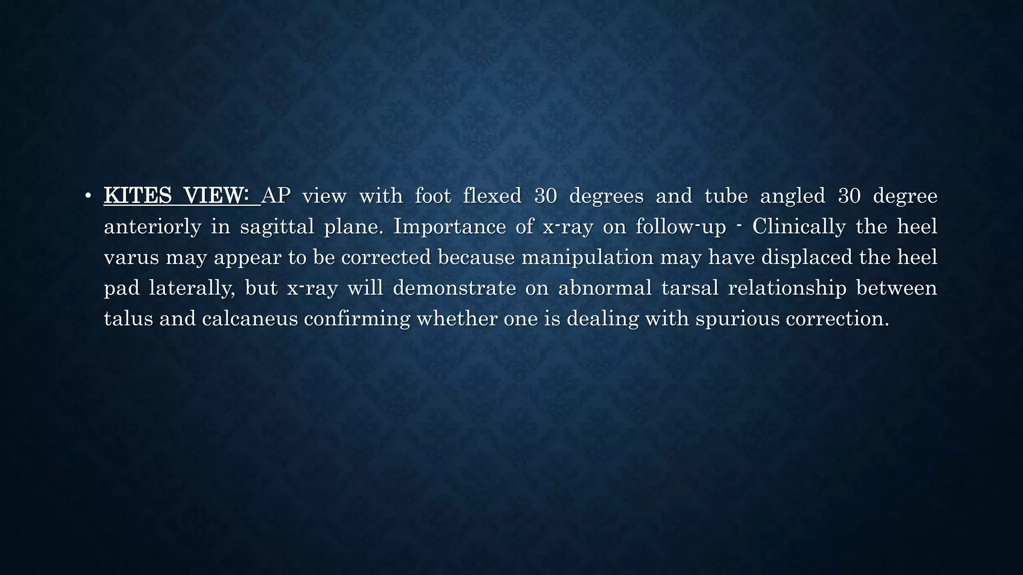 CONGENITAL TALIPES EQUINO VARUS (CTEV) | PPTX