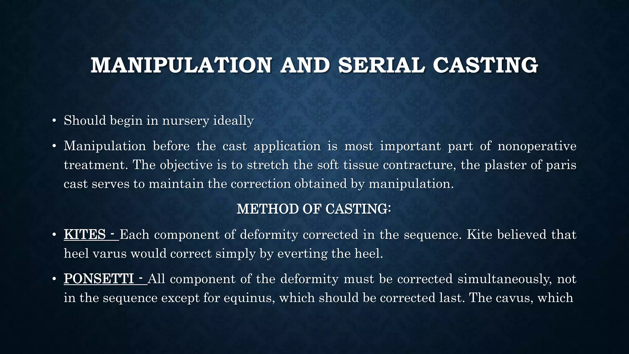 CONGENITAL TALIPES EQUINO VARUS (CTEV) | PPTX