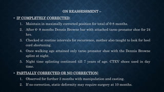 CONGENITAL TALIPES EQUINO VARUS (CTEV) | PPTX