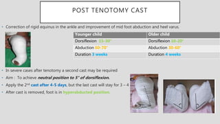Ctev assessment & ponseti technique | PPTX